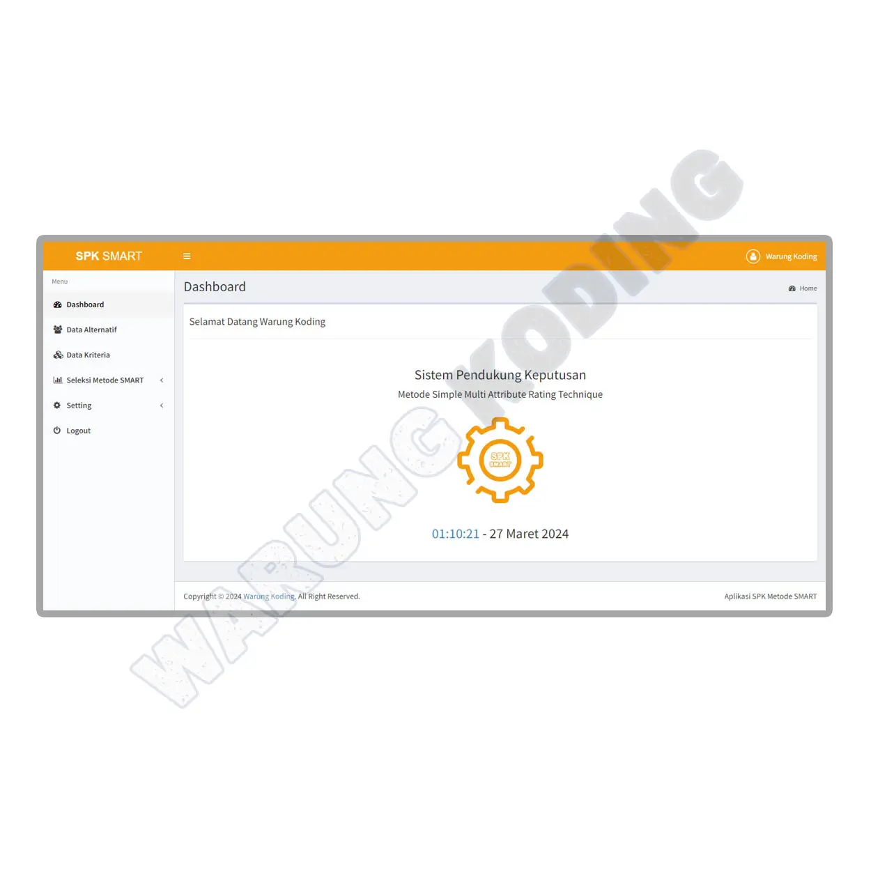 Source Code Aplikasi Spk Metode Smart Dengan Php Dan Mysql